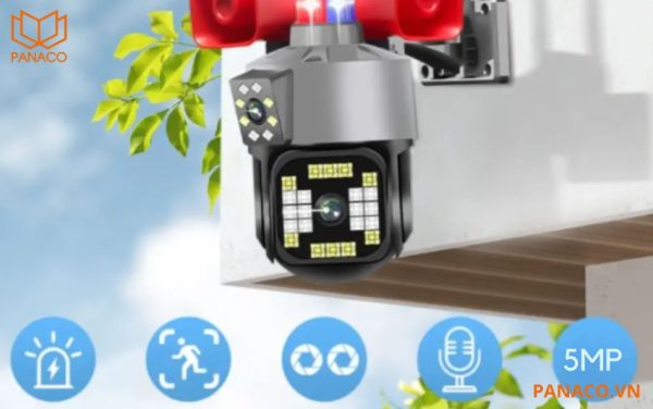 Bán camera Yoosee PNC103 2 mắt xoay 360 có còi hú báo động